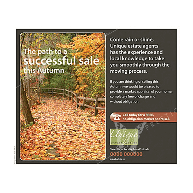 Estate agents leaflets for autumn marketing campaigns