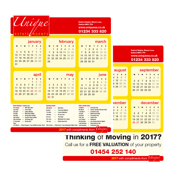 Estate Agent Leaflet Ideas – Calendar Templates 2017