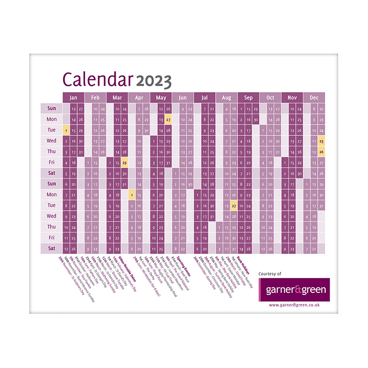 2025 Calendar leaflet ideas for Estate Agents