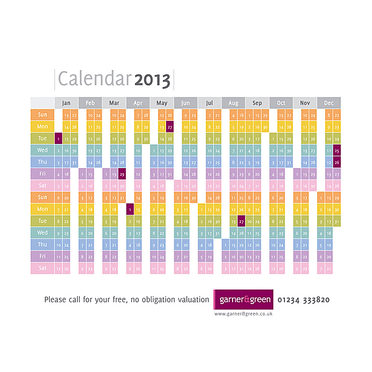 2025 Calendar leaflet ideas for Estate Agents