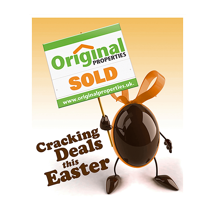 Spring themed estate agents marketing leaflets