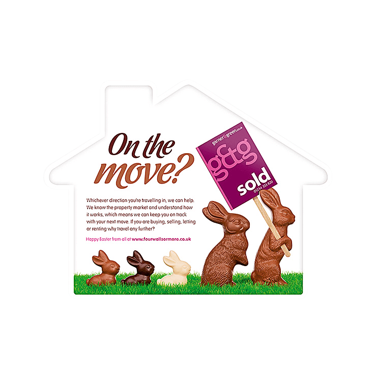 Spring themed estate agents marketing leaflets