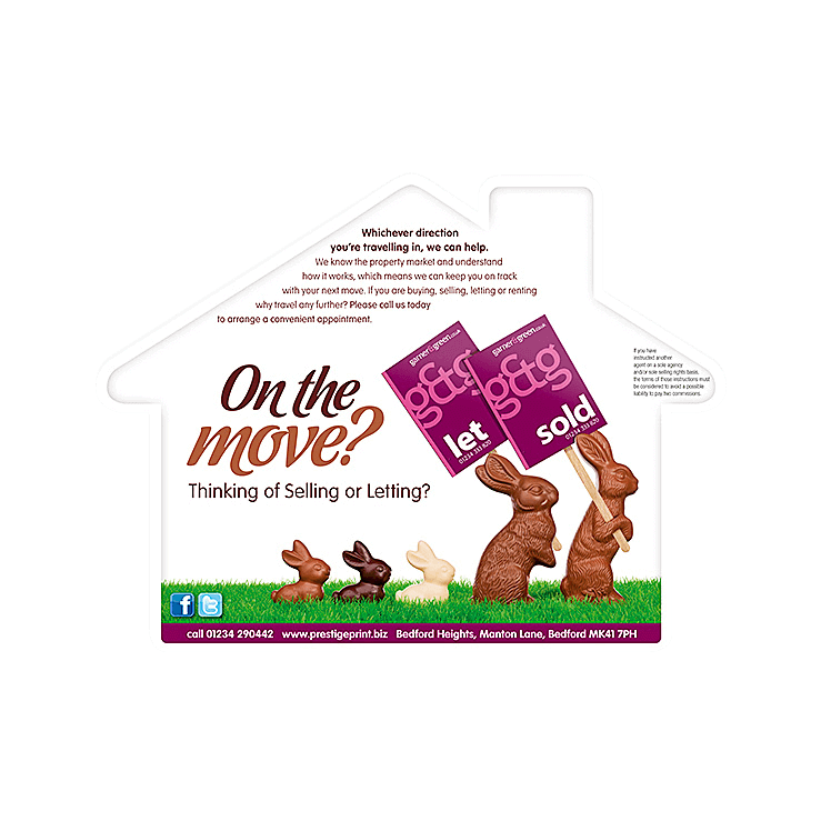 Spring themed estate agents marketing leaflets