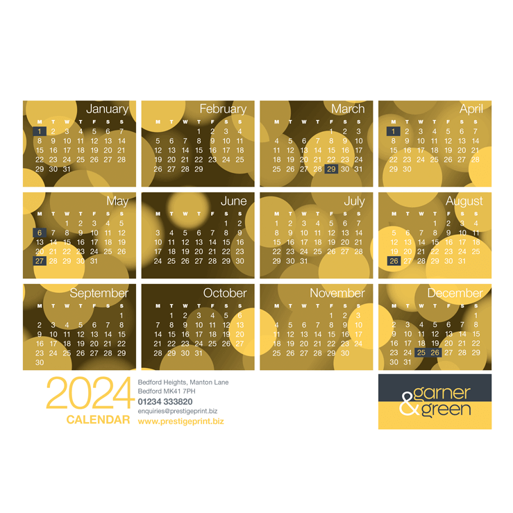 2025 Calendar leaflet ideas for Estate Agents